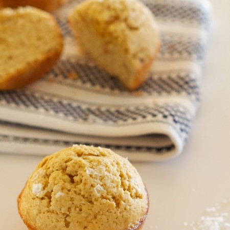 Easy Brown Butter Muffins with Sea Salt - Le Petit Eats