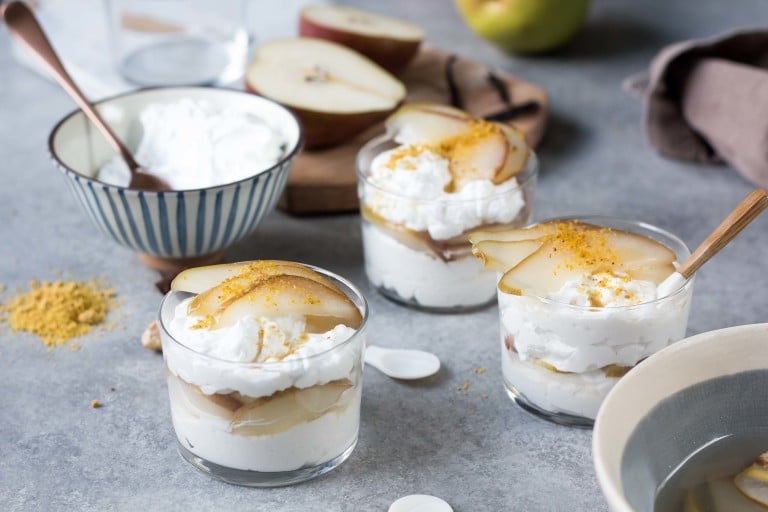 Poached Pear Parfaits - Le Petit Eats