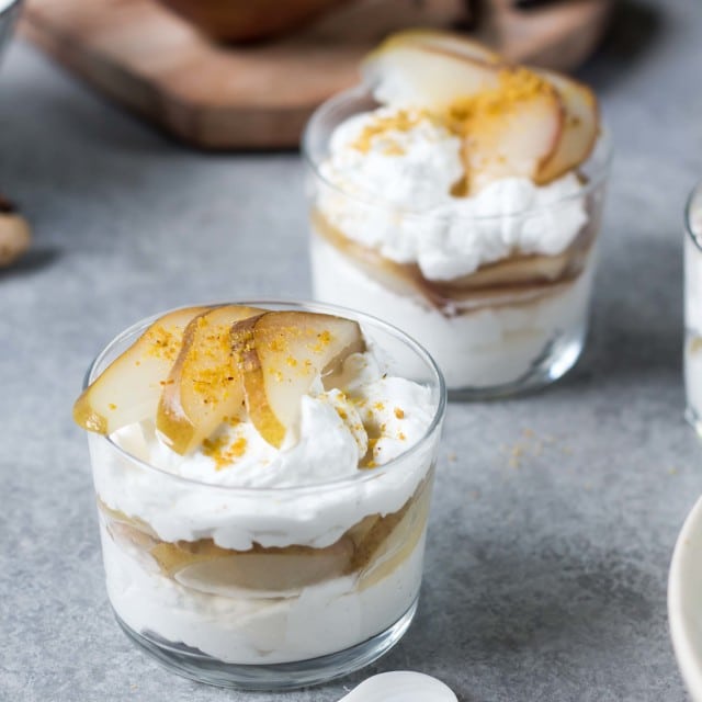 Poached Pear Parfaits - Le Petit Eats