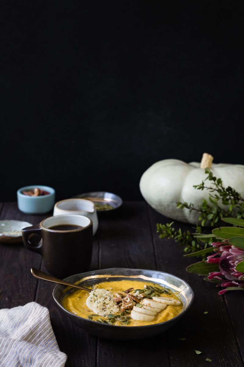 Mango Pumpkin Smoothie Bowl - Le Petit Eats