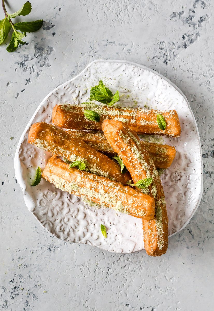 Matcha Mint Churros - Le Petit Eats