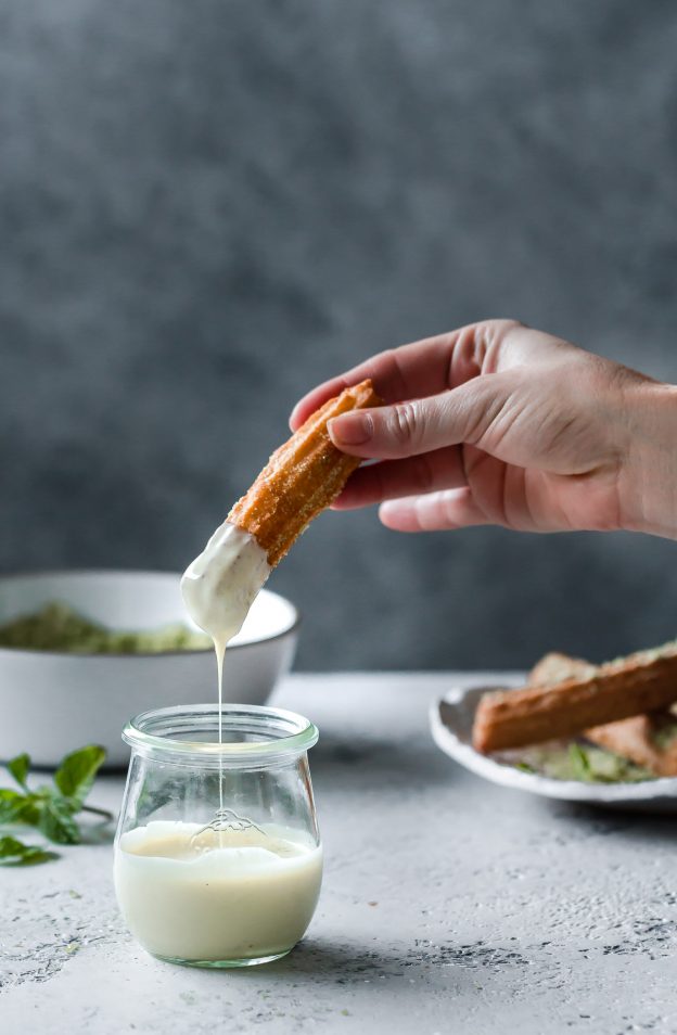 Matcha Mint Churros - Le Petit Eats