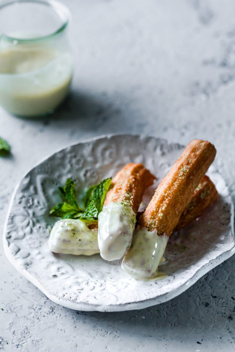 Matcha Mint Churros - Le Petit Eats