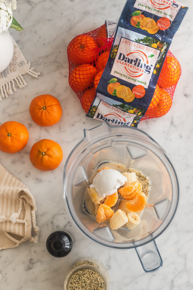 Clementine Creamsicle Smoothie - Le Petit Eats